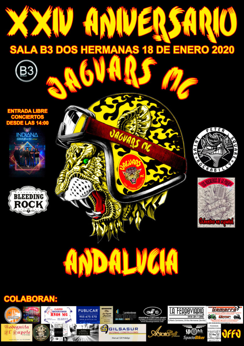 XXIV Aniversario Jaguars MC Andalucía – 18 de Enero de 2020 - Jaguars ...