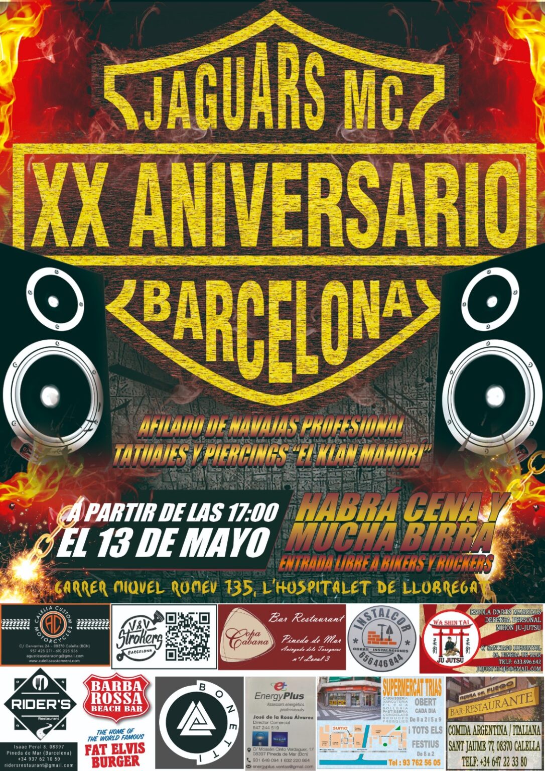 20 Aniversario Jaguars MC Barcelona – 13 Mayo 2023 - Jaguars MC Europa